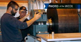 Photo of the Week: Assembling a Trunnion Wheel